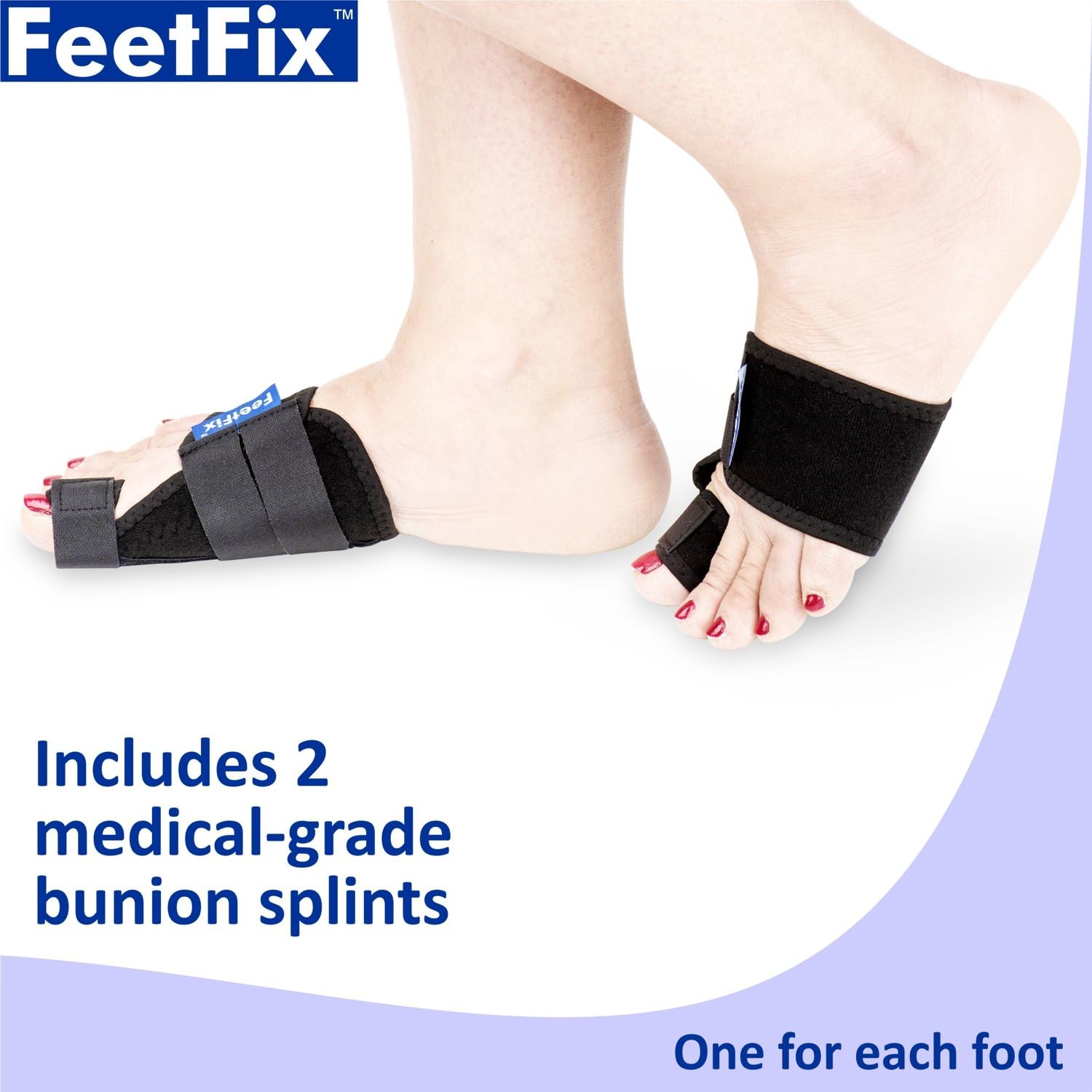 FEETFIX Bunion Corrector Big Toe Straightener – Bunion Splints for ...