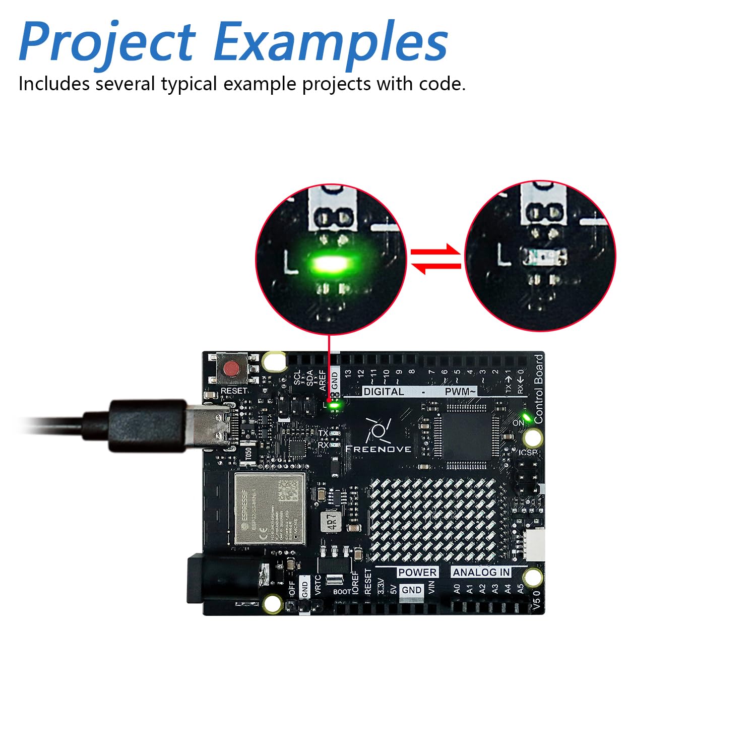 Mua Freenove Control Board V5 Rev4 WiFi (Compatible with Arduino IDE), Arm Cortex-M4 ...