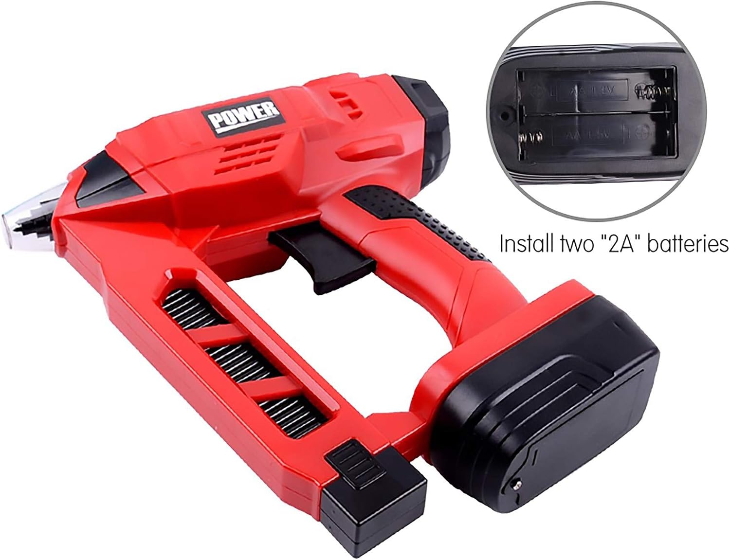 Allkindathings KQ033460 Children’s Toy Pretend Nail Gun with Sound and ...
