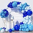 Amazon.com: Blue Balloons Arch Kit, ADOINBY 139Pcs Macaron Blue Royal Blue Balloon Garland kit ...