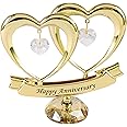 Amazon.com: Matashi 24K Gold Plated Beautiful Happy Anniversary Double ...
