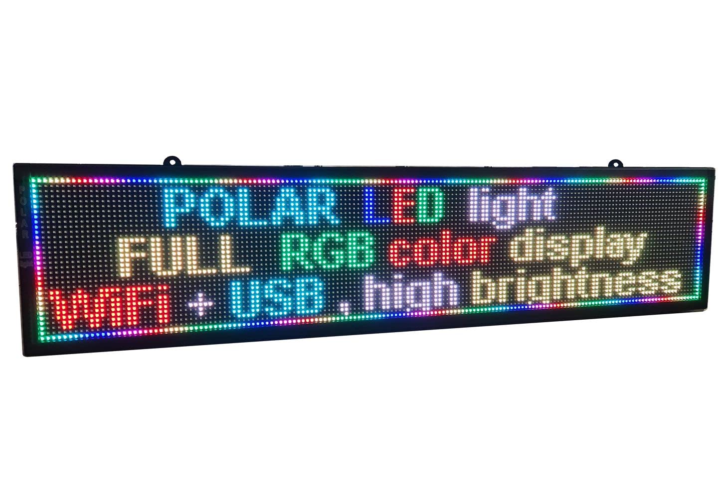 Mua LED sign 40 x 9" with WiFi, RGB color sign with high resolution P6 ...