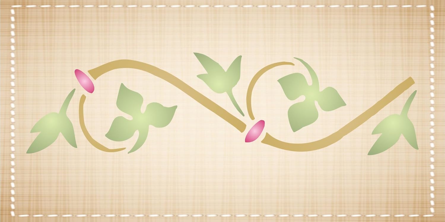 Gothic Border Stencil – 40.5 x 10cm (L) – Reusable Medieval Goth ...