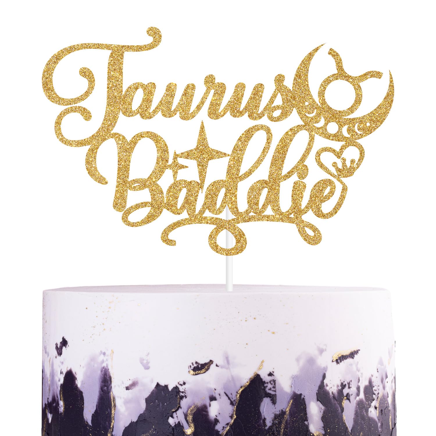 Taurus Baddie Cake Topper, Big Taurus Energy Cake Decor, It's Taurus Birthday, 12 Constellation ...