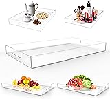 Clear Acrylic Serving Tray: Amazon.co.uk: Kitchen & Home