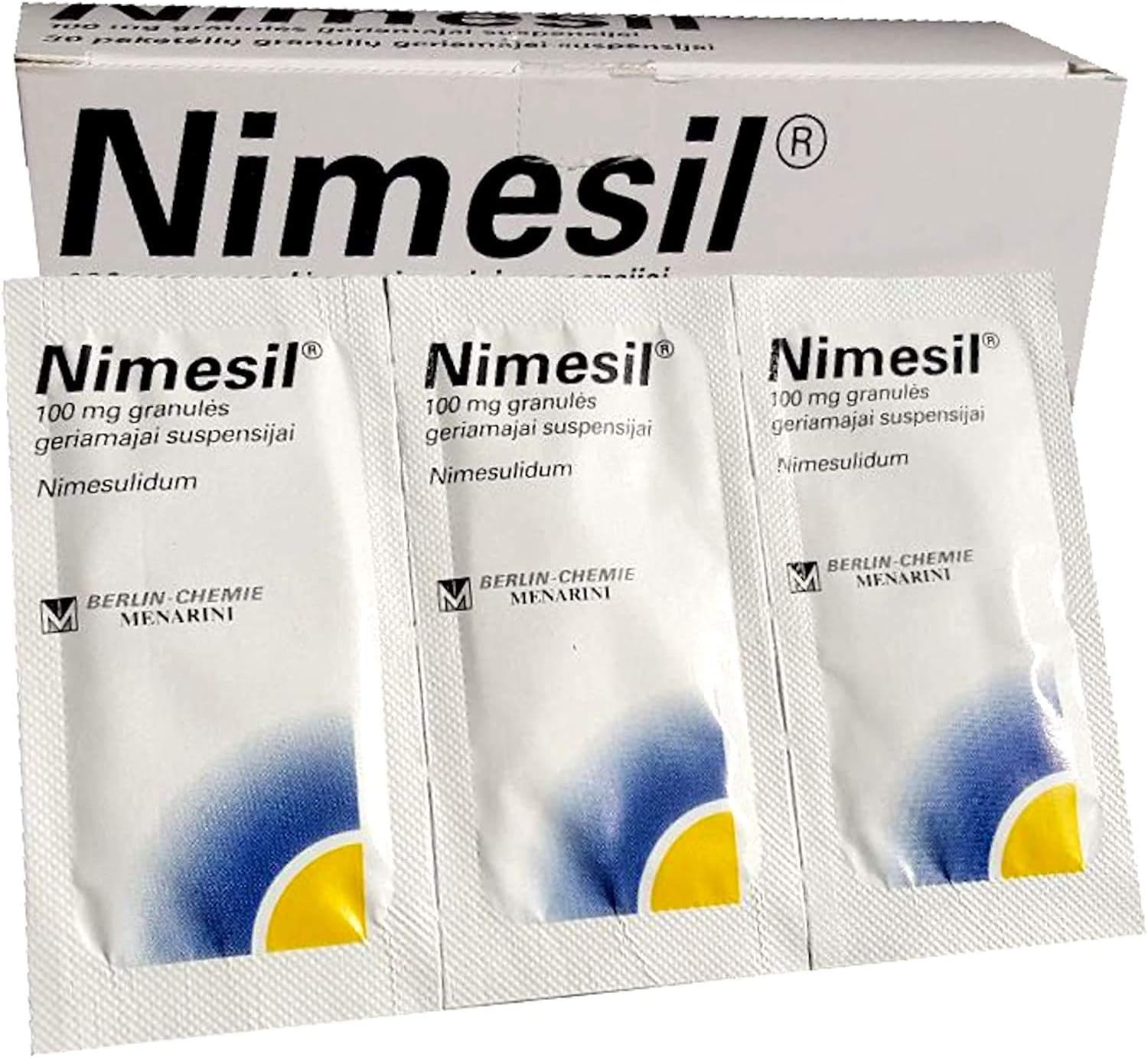 Nimesil 2g 10 Sachets 100 mg Sofortige Schmerzlinderung Zahnschmerzen ...