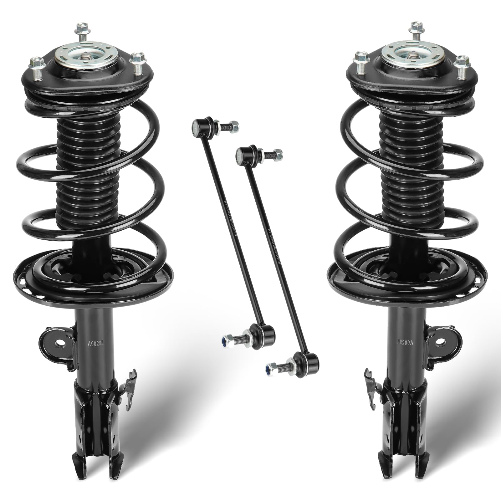 Front Struts Assembly Shock Absorber & Sway Bars End Links Compatible ...