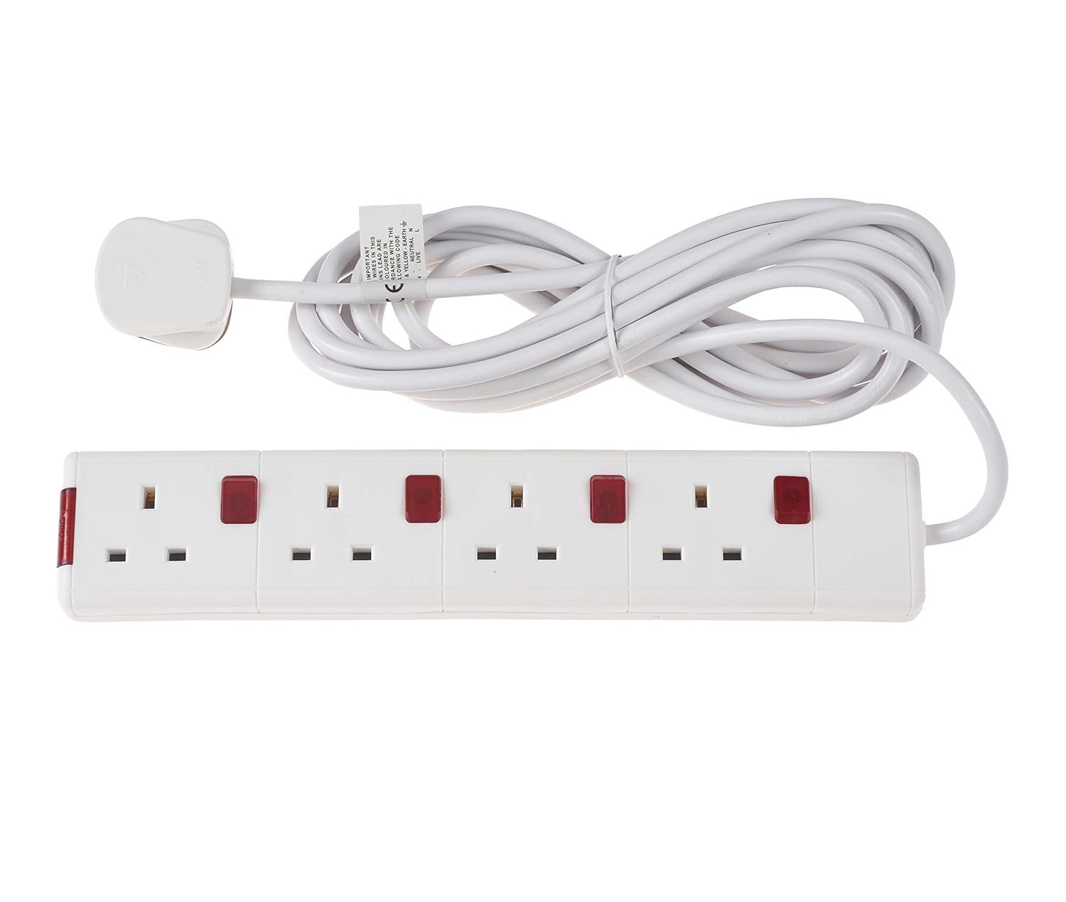 Schneider Electric Thorsman – 4 Gang Socket Extension Lead ...