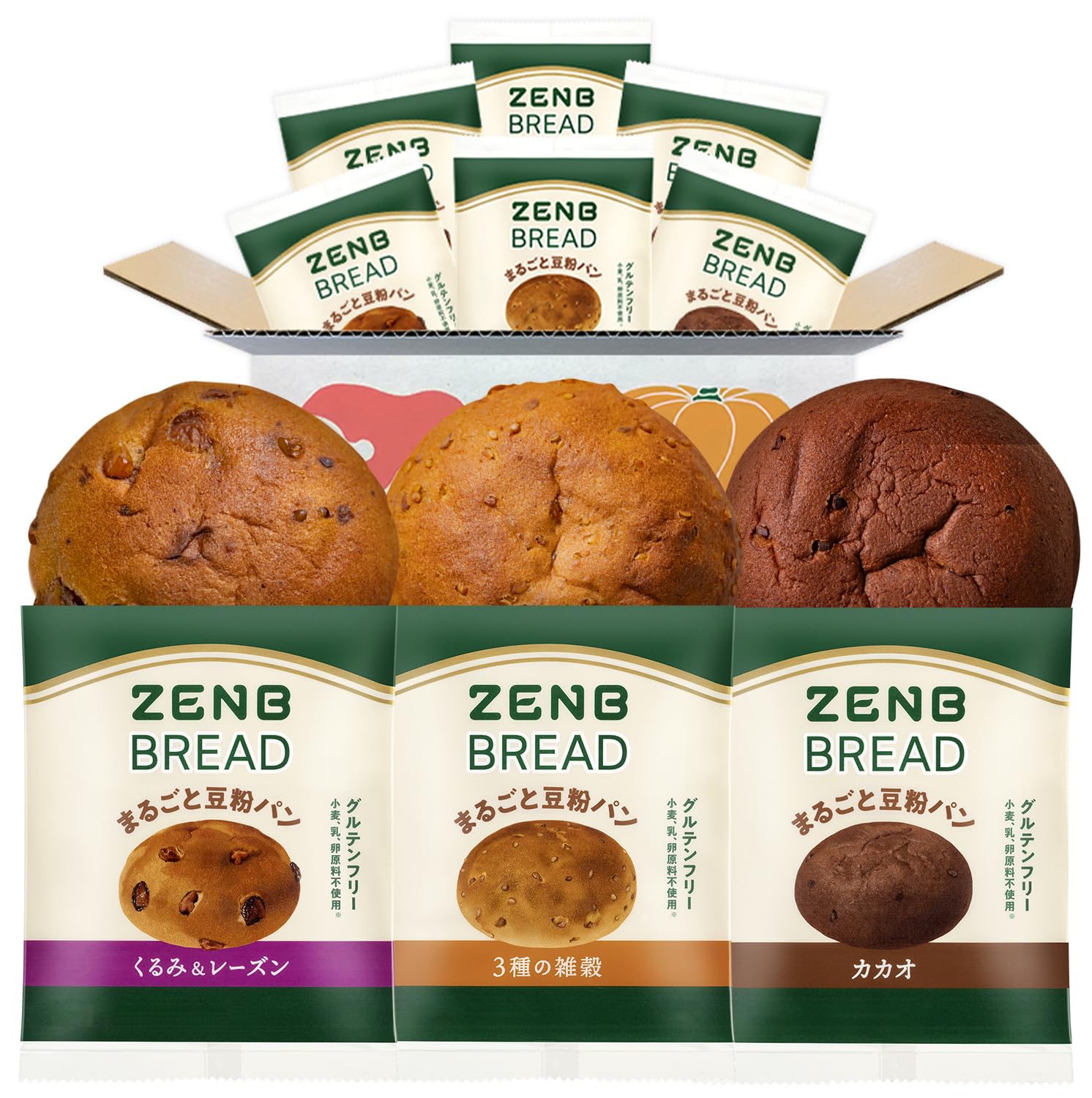 Mua ZENB ZENB Bread Gluten-Free Bread, 3 Types of 9 Types (Walnuts, Raisins, Cacao, 3 Types of ...