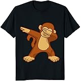 Amazon.com: Dabbing Monkey T-Shirt Funny Dab Gift: Clothing