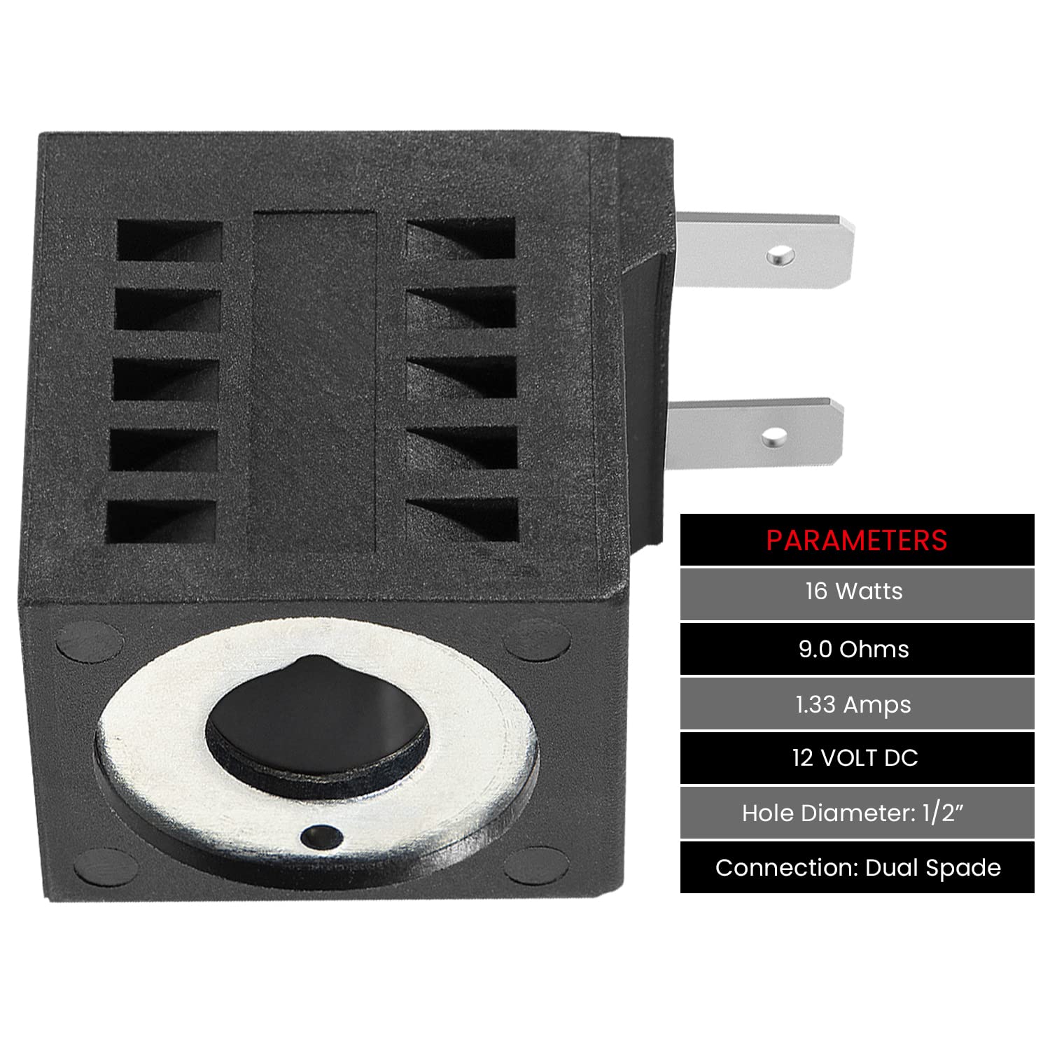 Mua 10225-96 Solenoid Coil 12VDC 16W Dual Spade Hydraulic Power Unit ...