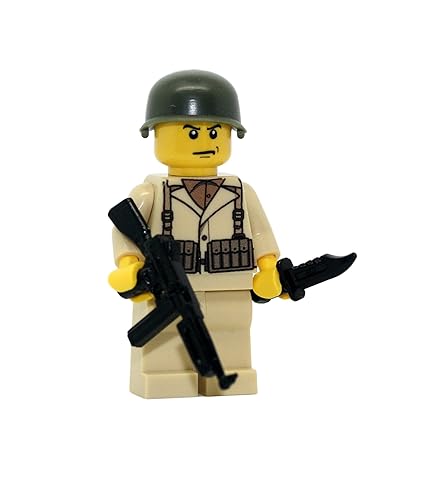 Custom WWII WW2 US Army Toy Soldiers pack 3 men team Real LEGO ...