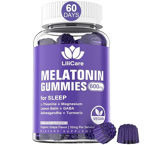 Melatonin Gummies 10mg 20mg for Adults, Extra Strength with L-Theanine ...