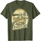 Amazon.com: Bassquatch! Bass Fisherman Sasquatch Funny Bigfoot Fishing ...