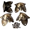 Amazon.com: Antique Brass Plated Trunk Corner (Set of 4) : Home & Kitchen