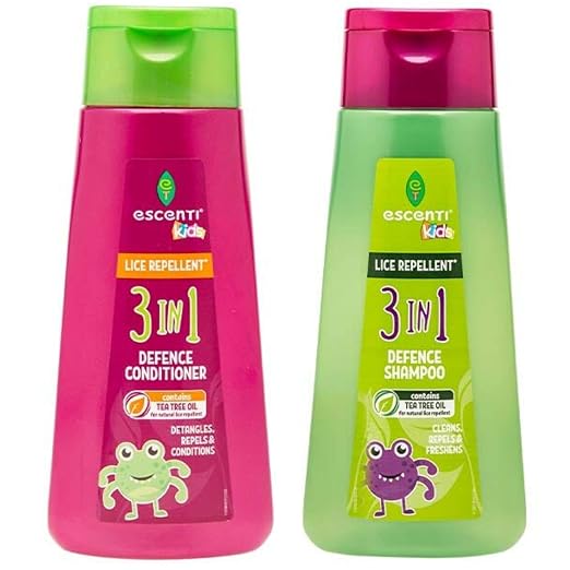 Escenti Teebaum Shampoo und Spülung gegen Kopfläuse bei Kindern ...