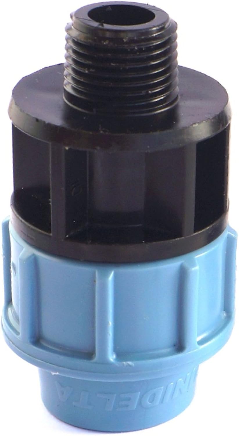 MDPE PE Water Pipe Plastic Compression Reducer Fitting 1/2″ Male x 25 ...