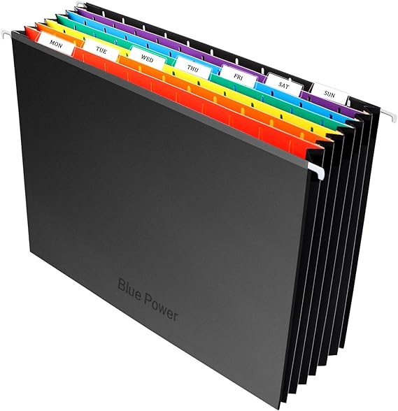 Amazon Hanging File Folders Letter Size 7 Pockets Accordian File 