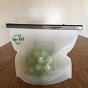 Amazon.com: Eco-Sil 4-PACK Reusable Silicone Food Bag Preservation ...
