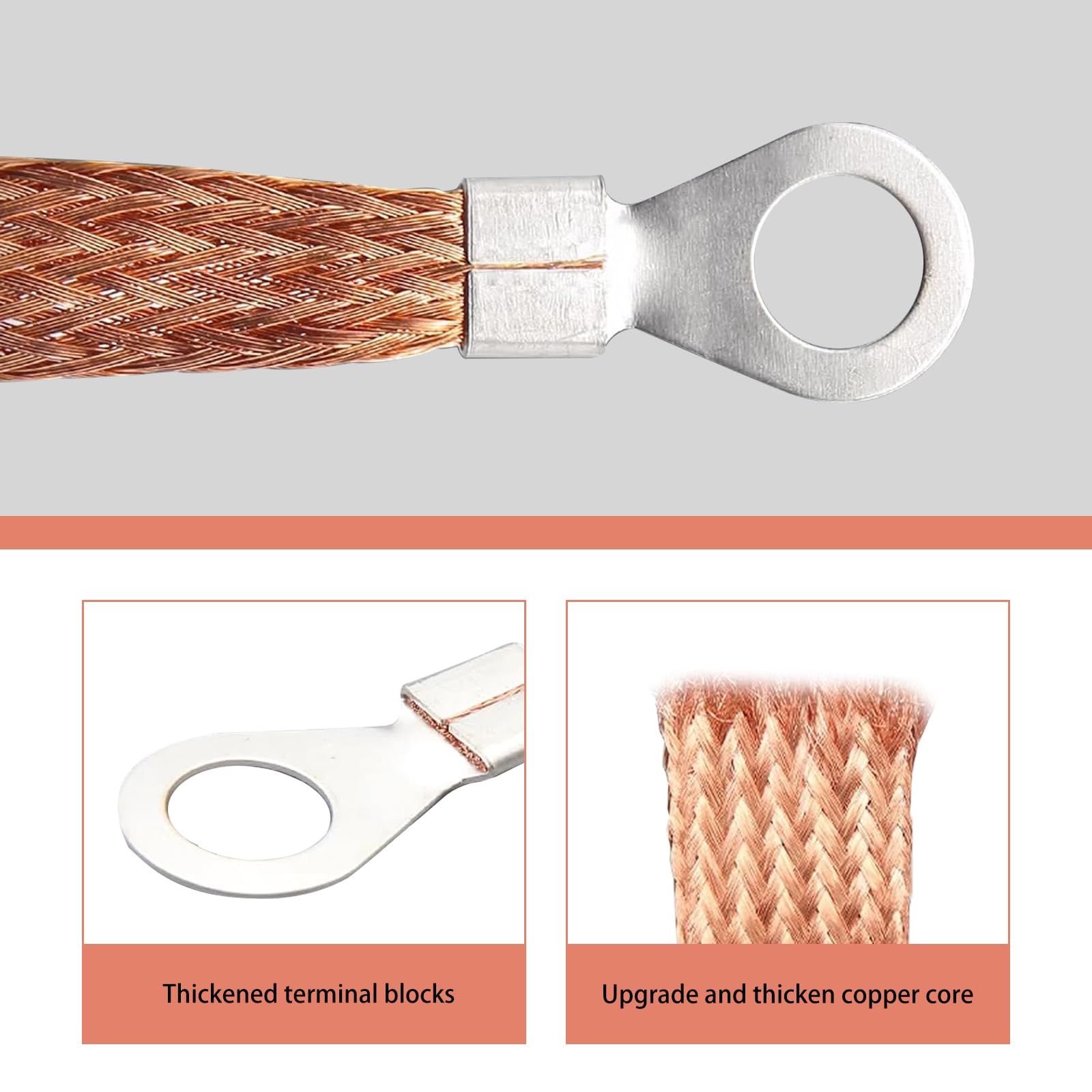 Mua 5 Pack Car Engine Grounding Strap, Heavy-Duty Metal Braided ...