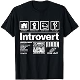 Amazon.com: Introvert Label Signs T-Shirt : Clothing, Shoes & Jewelry