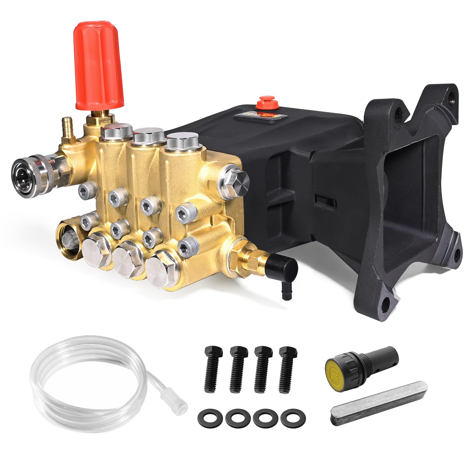 TOOLCY Pressure Washer Pump 3600-4400 PSI Max, 4 GPM Triplex Plunger ...