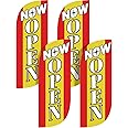 Amazon.com : Newwiee 4 Pcs Now Open Flags for Businesses, 5 ft Tall Now ...