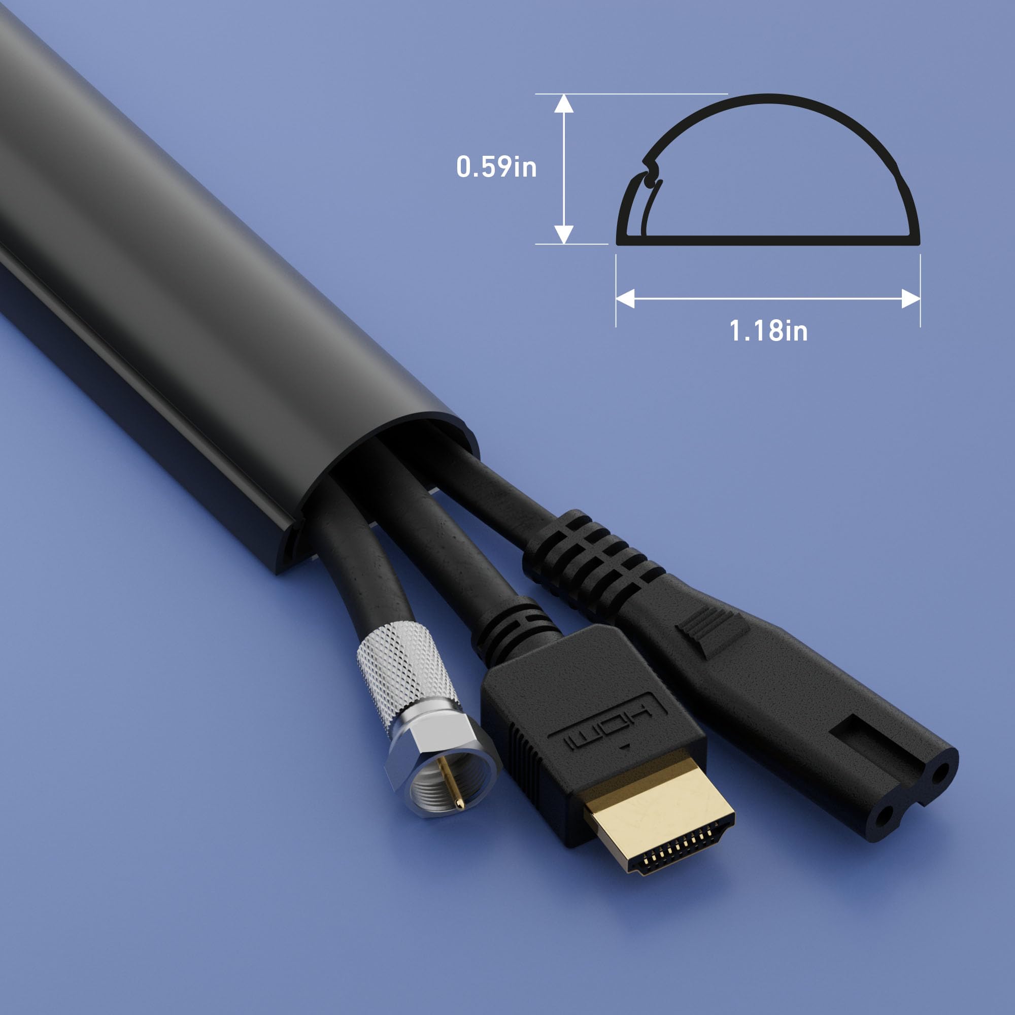 Mua Half Round Cord Hider, Patented Cable Cover, Hide TV Wall Mount ...