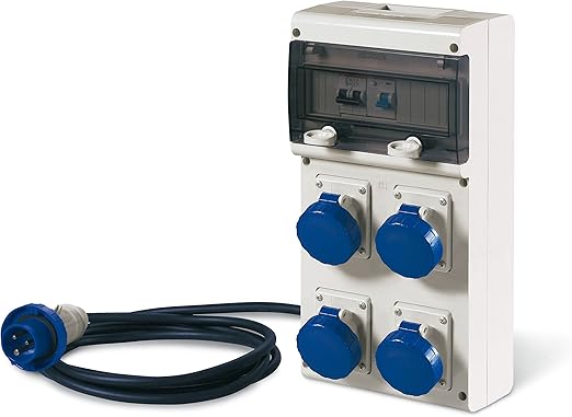 Scame block - Cuadro obra clavija iec 309 2 polos+tierra 16a: Amazon.es ...