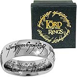 Lord of the Rings Sterling Silver The one Ring - Size L 1/2: Amazon.co ...