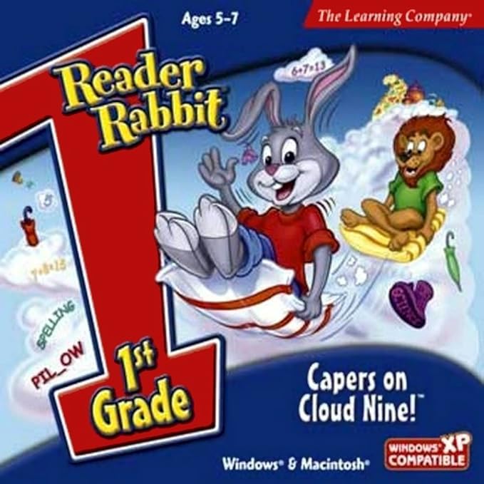 The Learning Company Reader Rabbit 1st Grade Capers On Cloud Nine (OLD ...