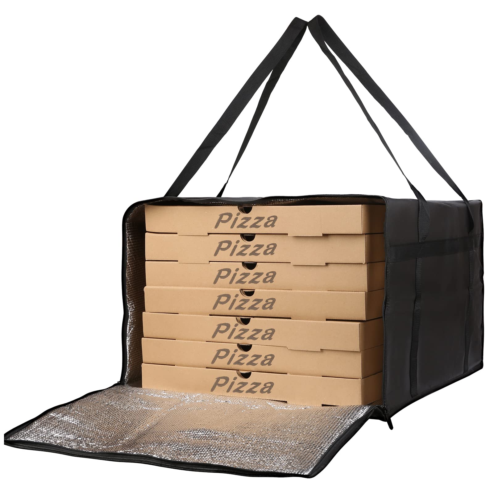 Bodaon Insulated Pizza Delivery Bag, 24" x 24" x 14" Pizza Warmer Bags ...