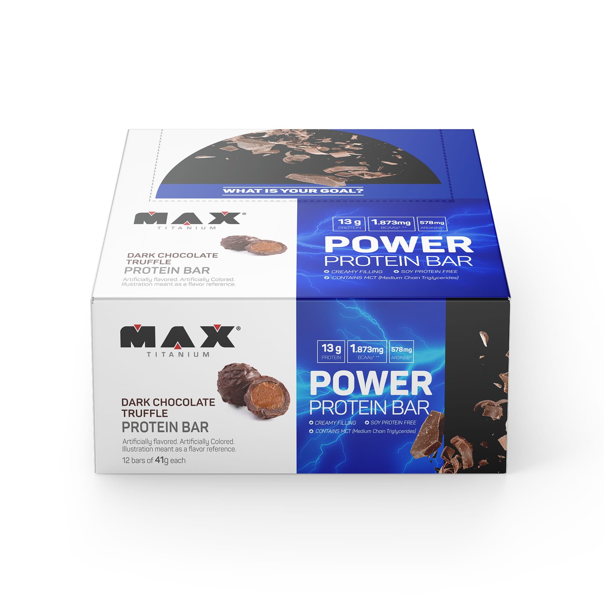 Mua MAX TITANIUM Power Protein Bar Dark Chocolate Truffle Flavor | Whey ...