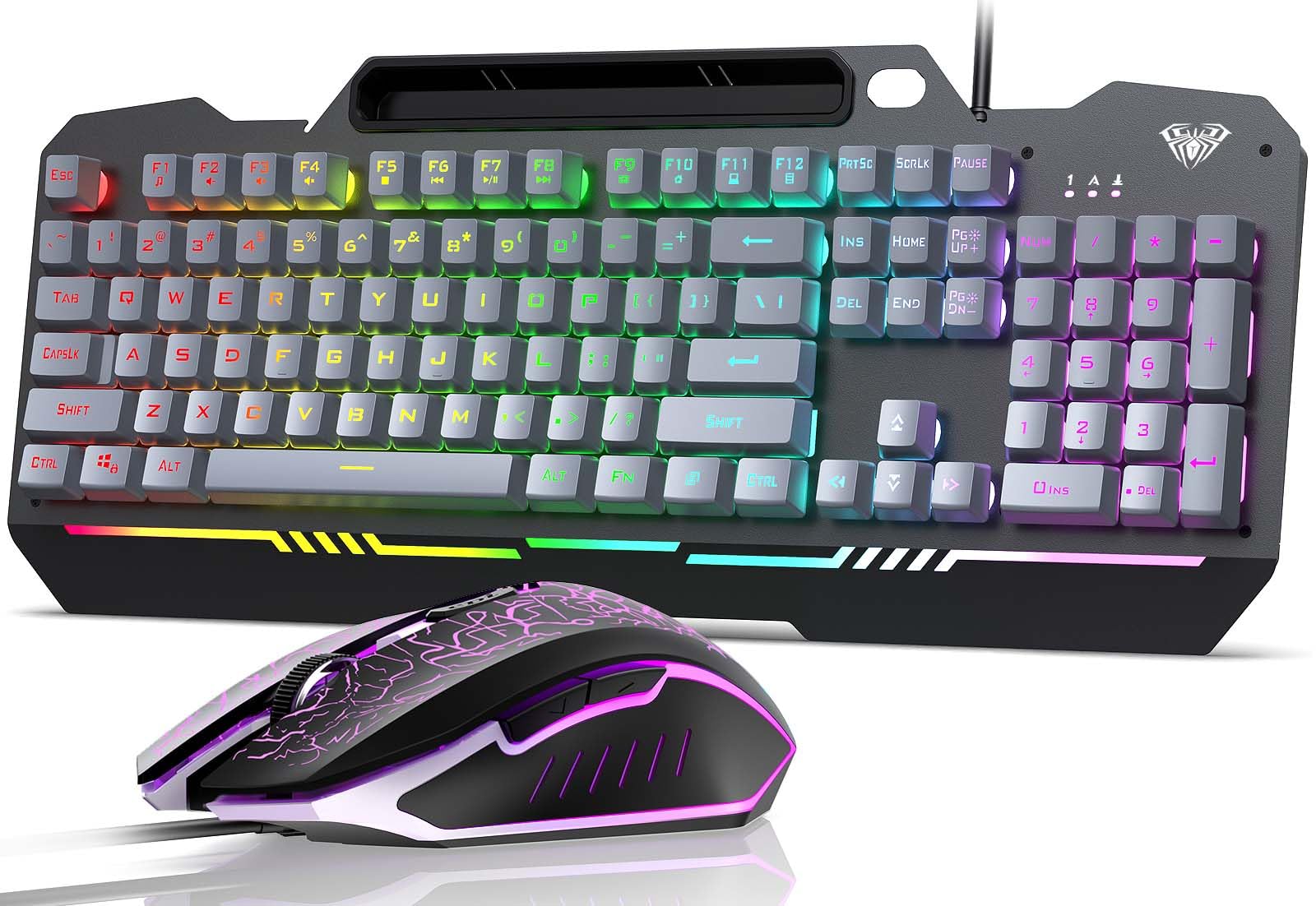 Mua AULA Gaming Keyboard, 104 Keys Gaming Keyboard and Mouse Combo with ...