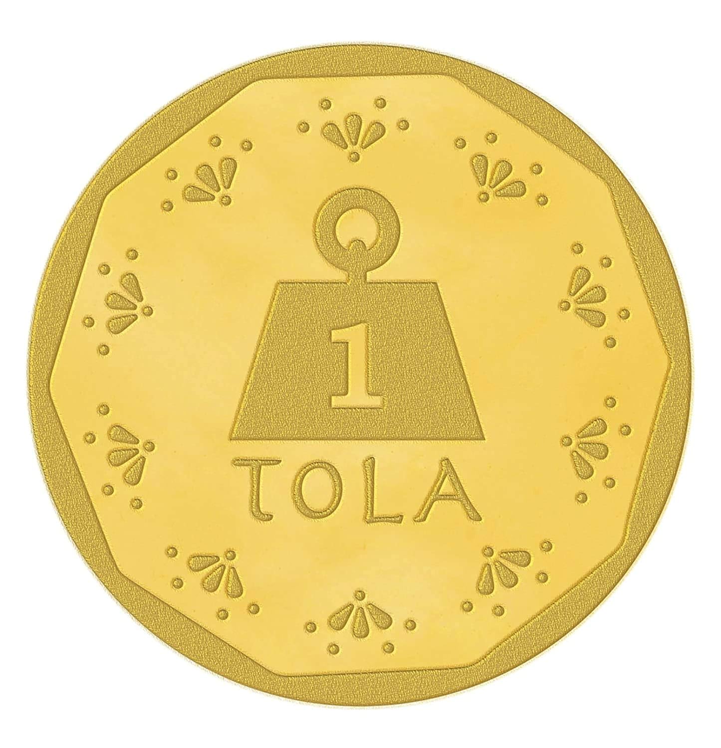 Buy Kundan 24k (999.9) 11.66 gm Tola Yellow Gold Coin Online at Low ...