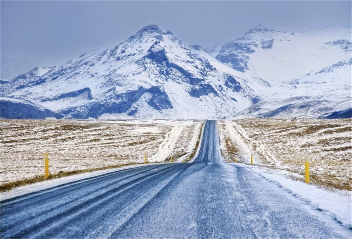 EdCott 9x6ft Hiver Allée Fond 66 Route Enneigé Jour Photographie Prise ...