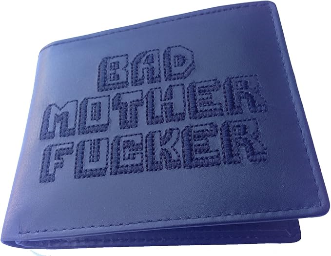 Amazon.com : Bad Mother Fucker Leather Wallet (Black) : Sports & Outdoors