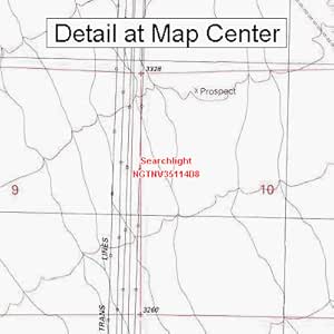 Amazon.com : USGS Topographic Quadrangle Map - Searchlight, Nevada ...