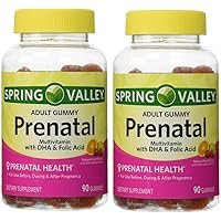 Amazon.com: Spring Valley Adult Gummy Prenatal Multivitamin with DHA ...