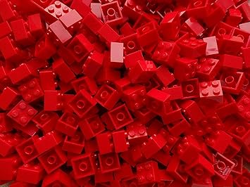 LEGO Bricks: Red 2x2. Part 3003 (X 50): Amazon.co.uk: Toys & Games