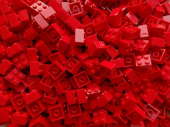 LEGO Bricks: Red 2x2. Part 3003 (X 50): Amazon.co.uk: Toys & Games