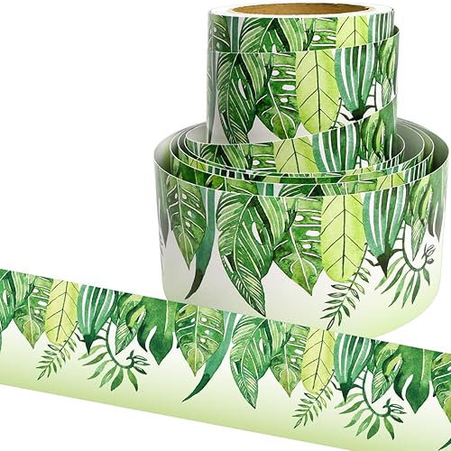 Jungle Bulletin Board Border Tropical Leaf Bulletin Border for Jungle ...