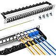 Amazon.com: PBAEGAV Patch Panel 24 Port UTP/STP Keystone Patch Panel ...