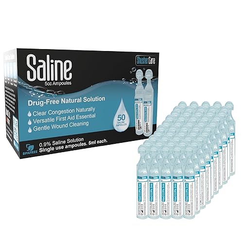 Saline Ampoules - Saline Solution for Nebulizer, Sodium Chloride 0.9% ...