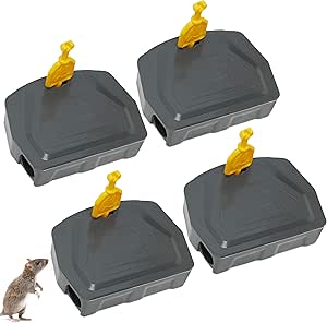 Amazon.com : Rodent Mouse Trap Poison Mice Killer Bait Station Box with ...