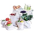 Amazon.com: Reusable Cloth Produce Bags - Organic Cotton Cloth ...