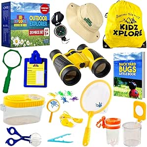 Amazon.com: Kidz Xplore 20 Pack-Outdoor Explorer Set Nature Exploration ...