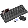 Amazon.com: Trueque Wireless Keyboard and Mouse Combo - Full-Size Quiet ...