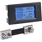 Amazon.com: MICTUNING DC 6.5-100V 0-100A LCD Digital Display Ammeter Voltmeter Multimeter Volt ...