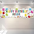 Amazon.com: Tatuo Personalized Birthday Banner with Name DIY Colorful ...